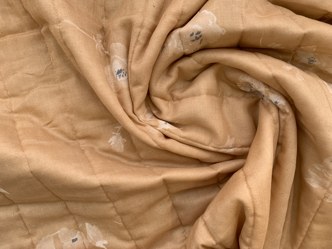 Nani Iro – Quilted Cotton Double Gauze – New Morning II – Caramel ...