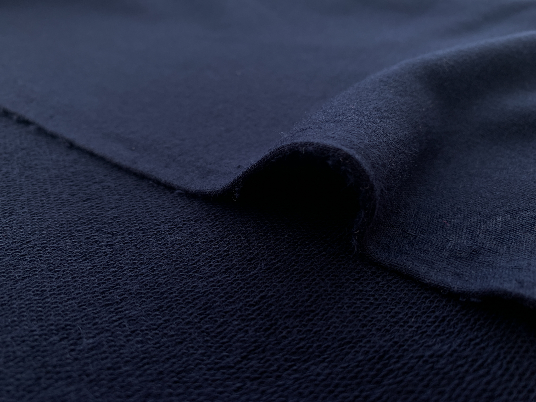 Rayon/Lycra French Terry - Navy - Stonemountain & Daughter Fabrics