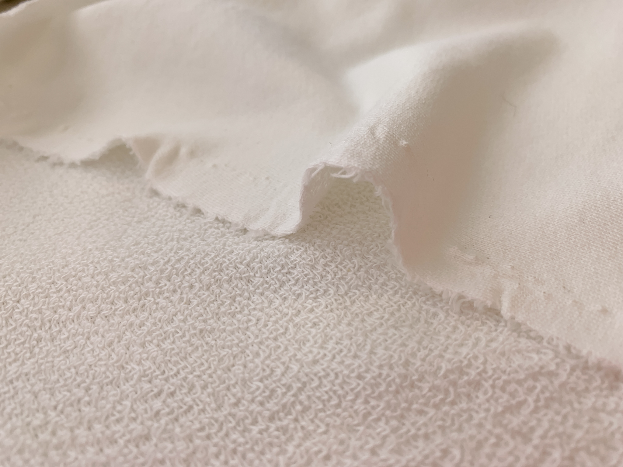 Designer Deadstock - Cotton French Terry - White - Stonemountain ...