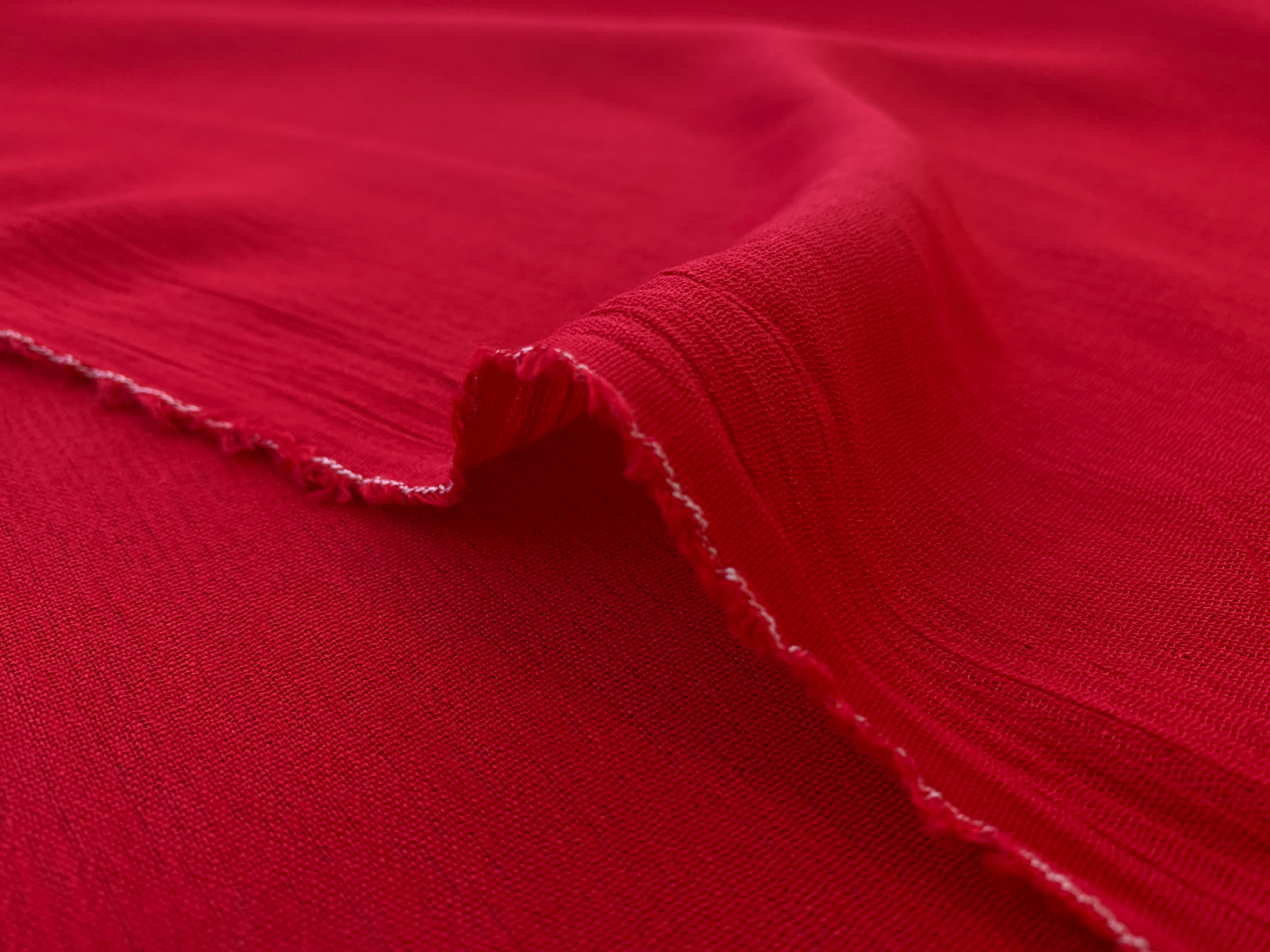 100% Rayon Gauze – Red - Stonemountain & Daughter Fabrics