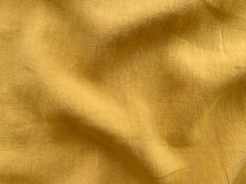 Solid Washed Linen - Mustard - Stonemountain & Daughter Fabrics