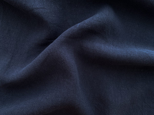 Solid Washed Linen - Navy - Stonemountain & Daughter Fabrics
