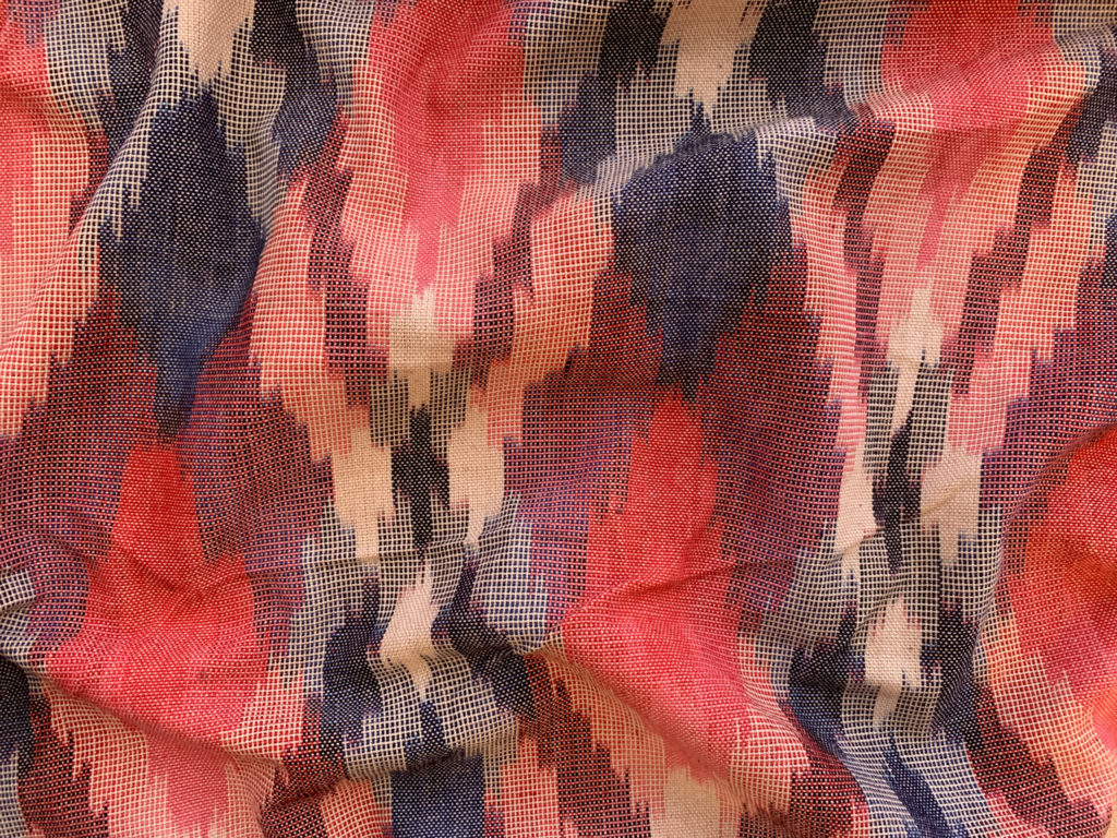 Handwoven Cotton Ikat - Diamond Plaid - Red - Stonemountain & Daughter ...