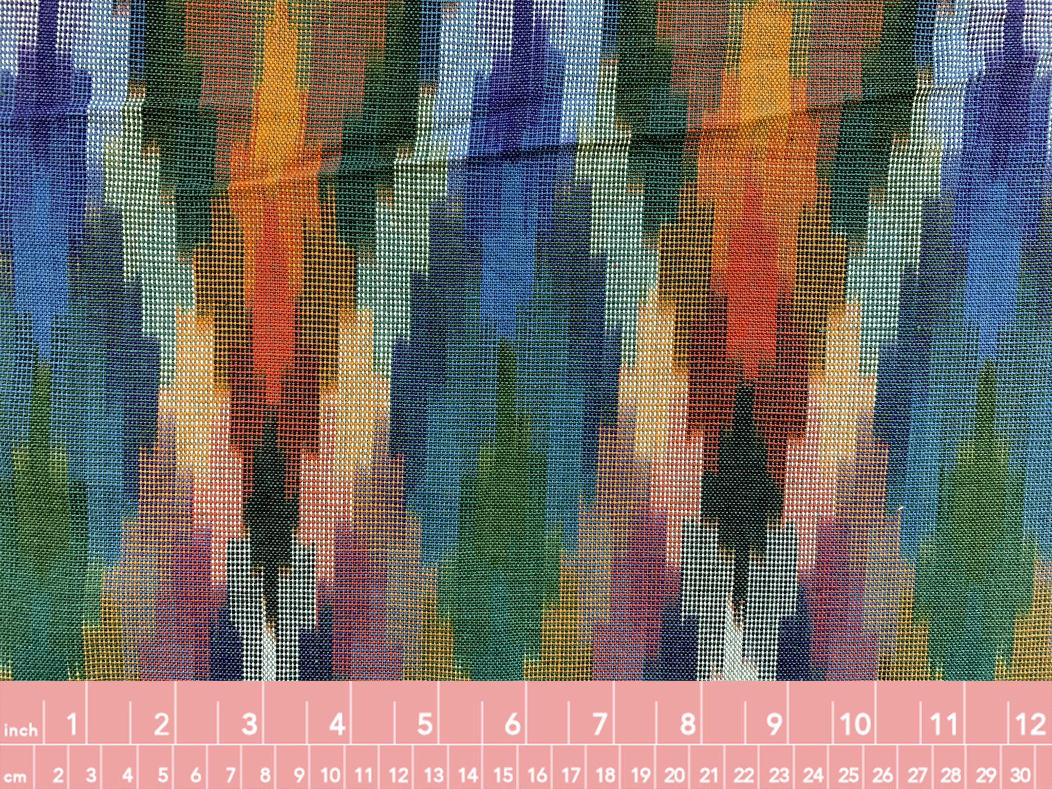 Handwoven Cotton Ikat - Diamond Plaid - Blue - Stonemountain & Daughter ...