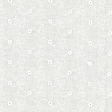 Embroidered Cotton - Daisy Chain - Off White - Stonemountain & Daughter ...