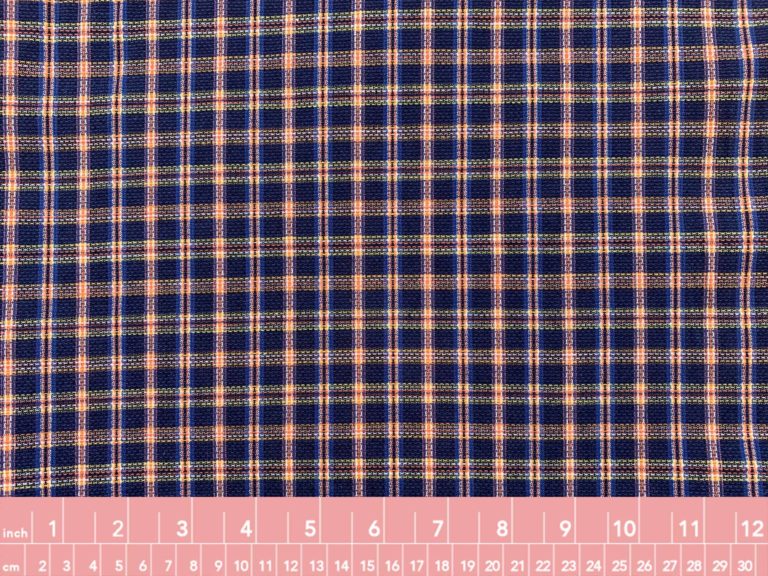 Designer Deadstock - Italian Cotton Dobby - Preppy Plaid ...