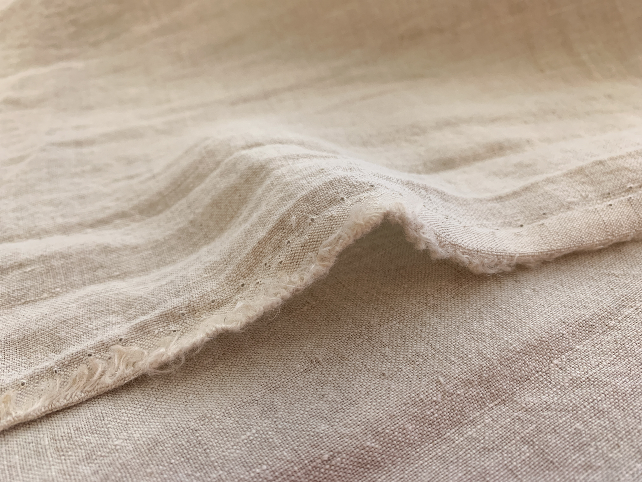 Solid Washed Linen - Oatmeal - Stonemountain & Daughter Fabrics