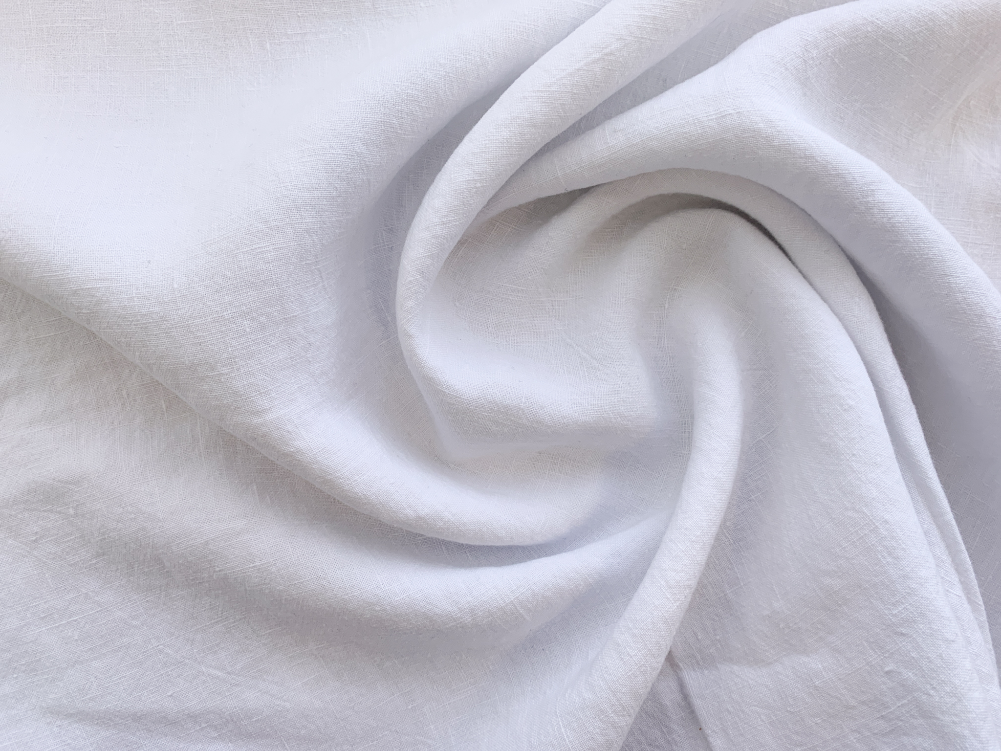 Solid Washed Linen - White - Stonemountain & Daughter Fabrics