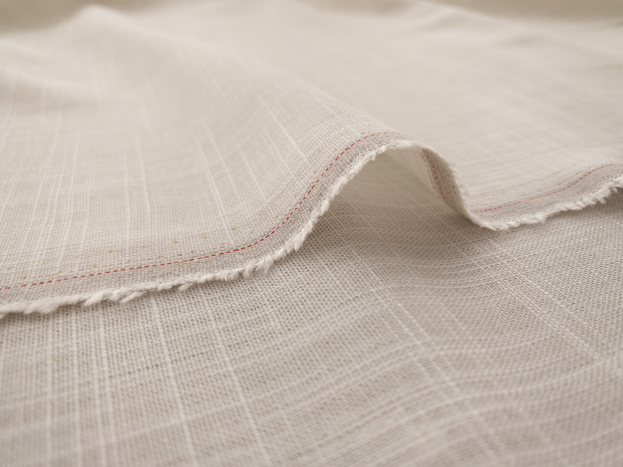 Designer Deadstock – Crosshatch Rayon/Linen – Ivory - Stonemountain ...