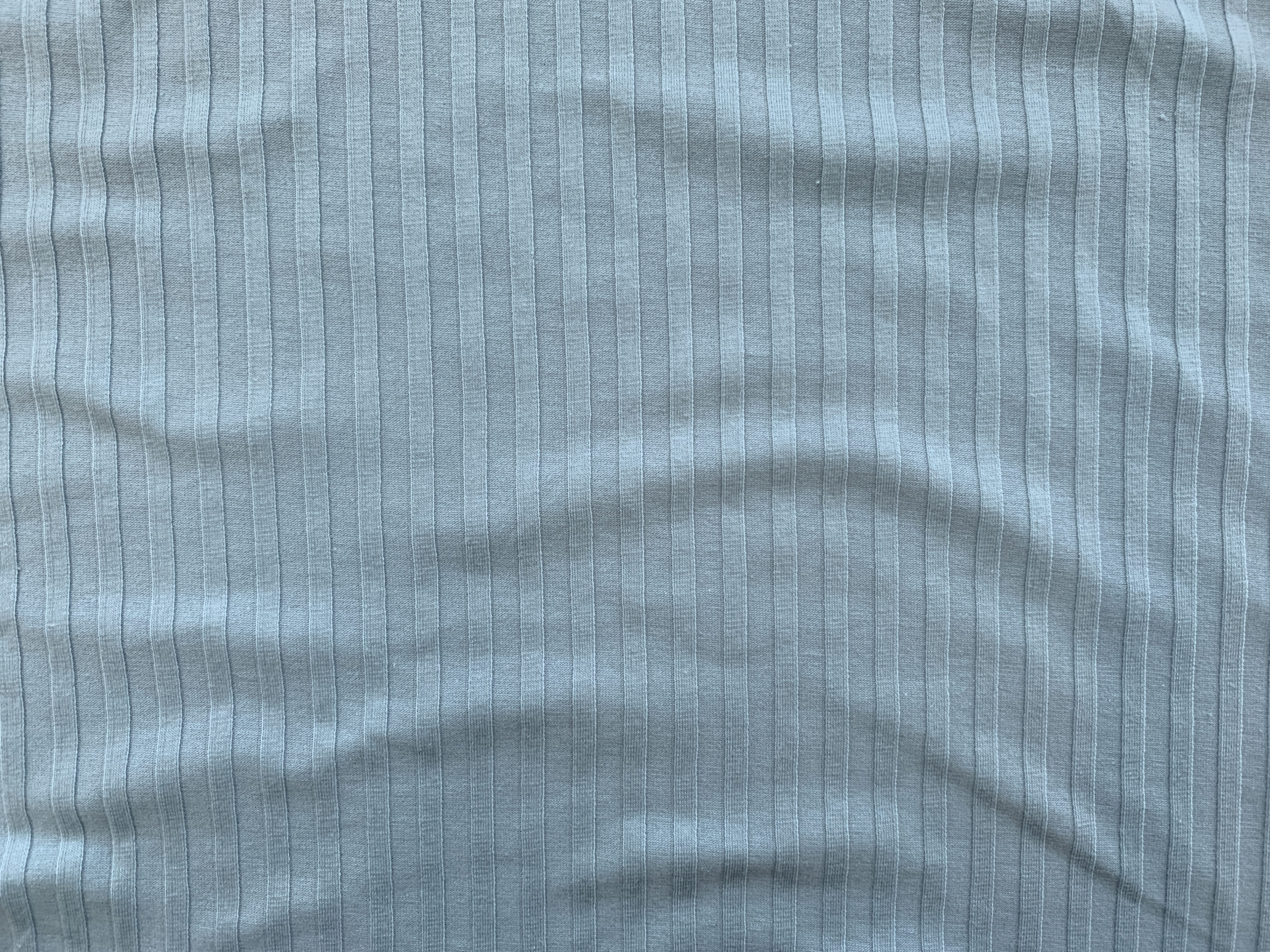 Designer Deadstock - Rayon/Poly Rib Knit - Pewter Blue - Stonemountain ...