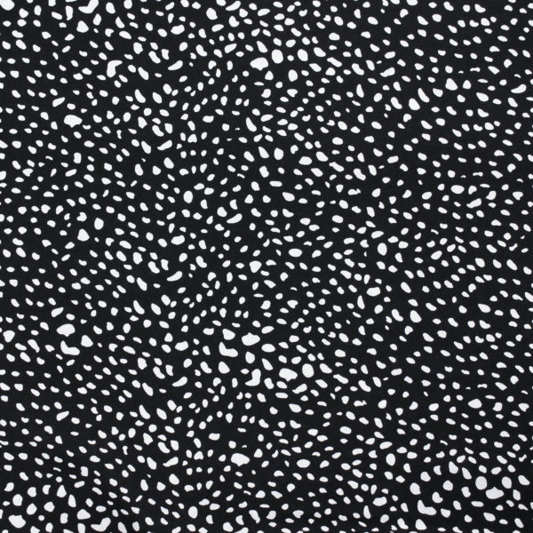 Rayon Challis – Pebbles - Black - Stonemountain & Daughter Fabrics