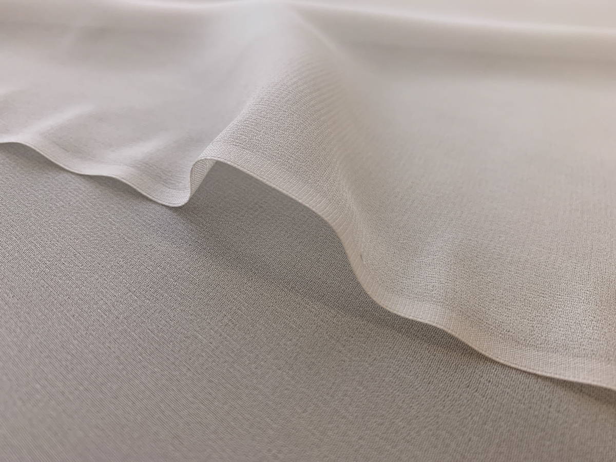 Designer Deadstock - Silk Chiffon - White - Stonemountain & Daughter ...