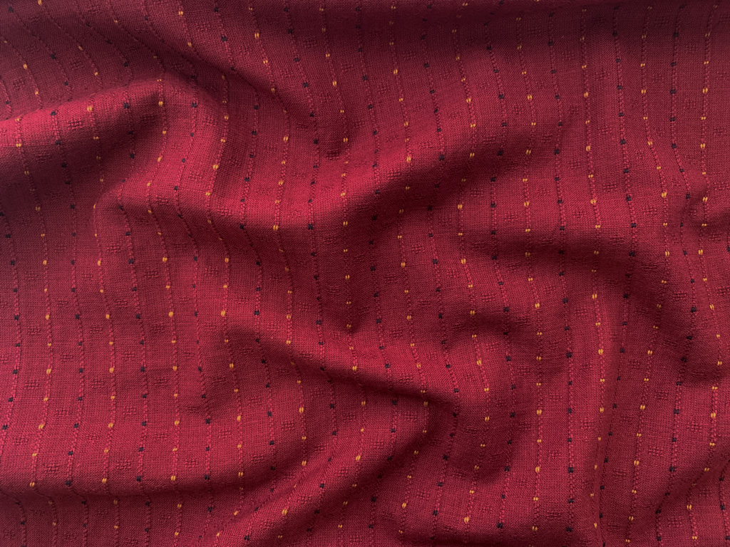 Textured Yarn Dyed Cotton – Seed Stitch Stripes - Wine - Stonemountain ...