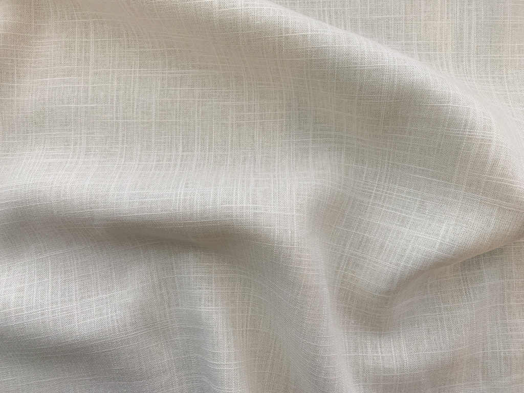 Designer Deadstock – Linen – Eggshell - Stonemountain & Daughter Fabrics