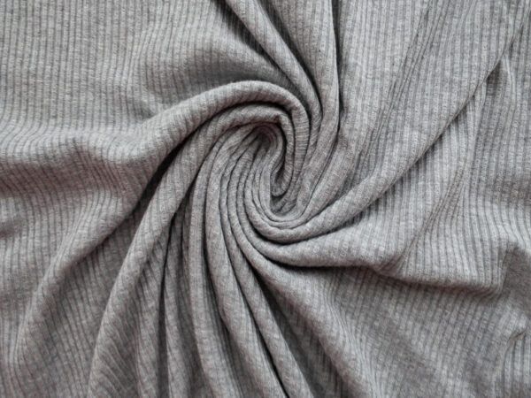 Amour Vert – Modal/Spandex 4x3 Rib Knit – Heather Grey - Stonemountain ...