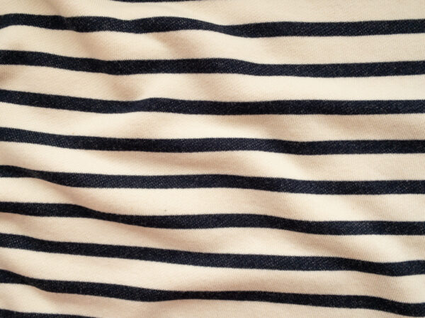 Amour Vert - Cotton French Terry - Ivory/Navy Stripe - Stonemountain ...