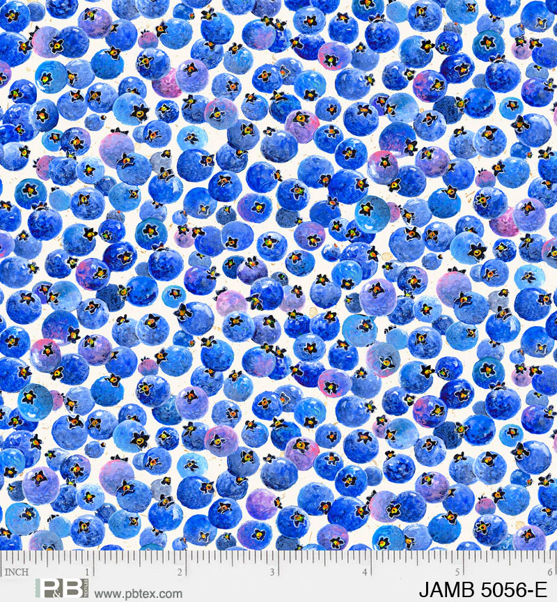 Quilting Cotton – Jamberry Packed - Blueberries - Stonemountain ...