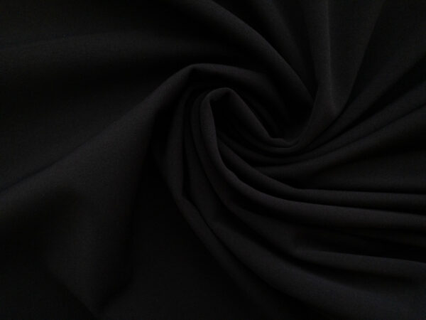 Polyester/Spandex Ponte Knit - Black - Stonemountain & Daughter Fabrics