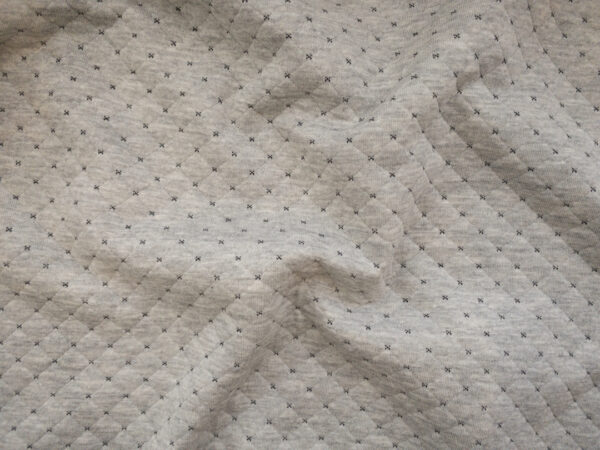 Cotton/Polyester Quilted Double Knit - Light Grey - Stonemountain ...