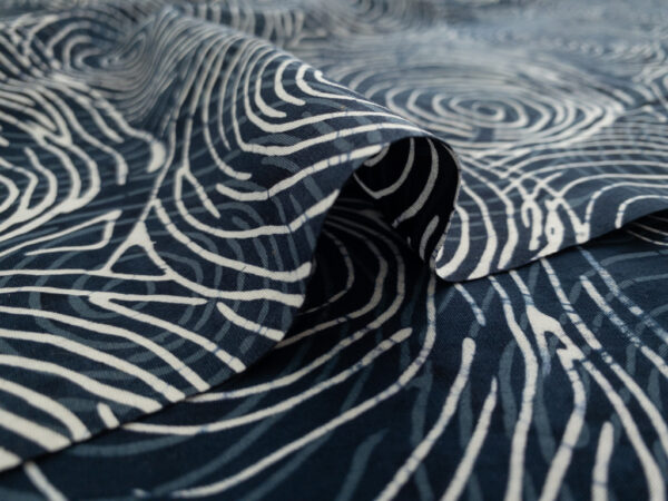 Cotton Batik - Batiks by Mirah - Rough Circles - Ocean Abyss ...