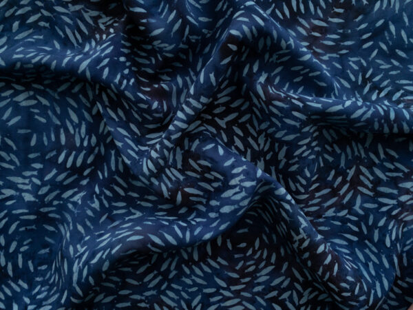 Rayon Batik – Batiks by Mirah – Small Fish – Blue - Stonemountain ...