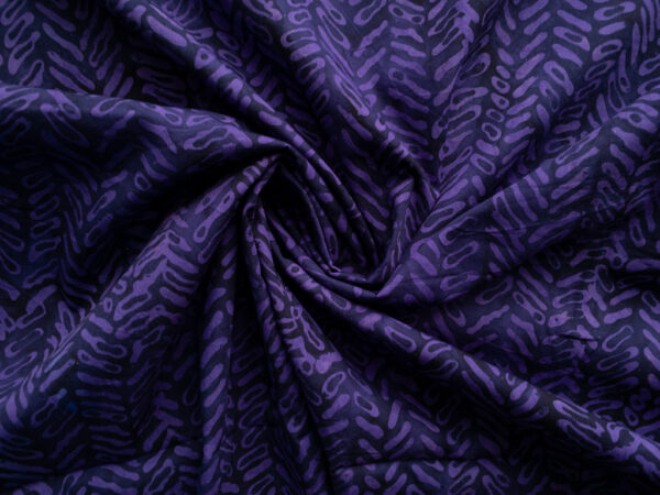 Cotton Batik - Batiks by Mirah - Fronds - Purple - Stonemountain ...