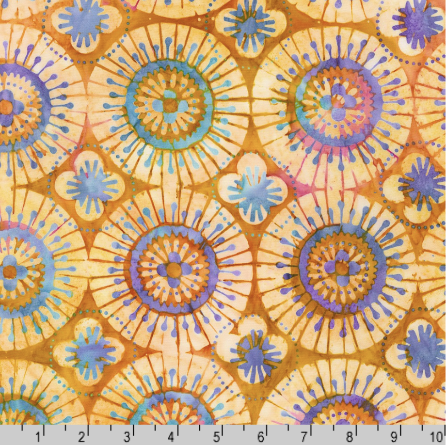 Artisan Cotton Batik - Retro Rainbow - Peach - Stonemountain & Daughter ...