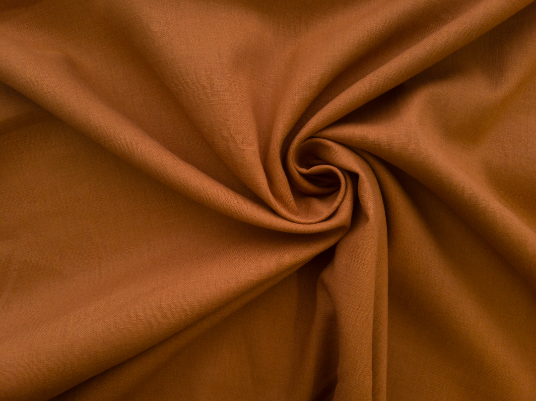 Melia Washed Woven Linen / Cotton - Toffee - Stonemountain & Daughter ...