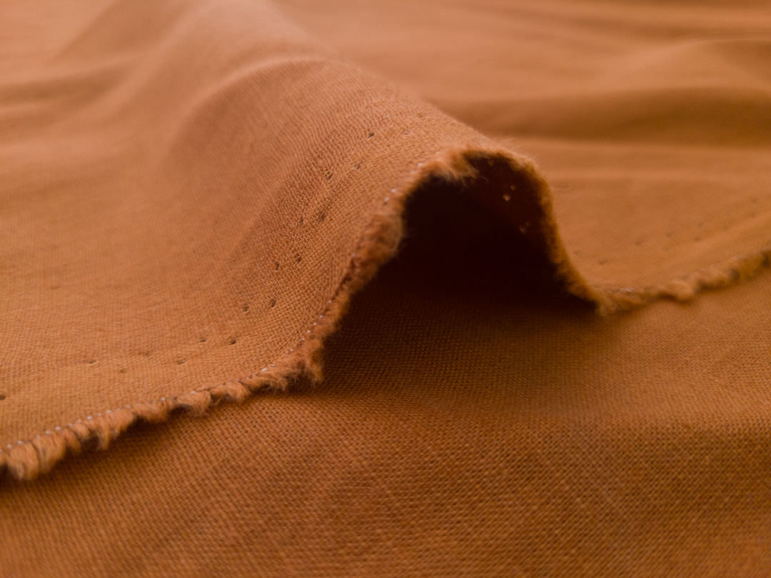 Melia Washed Woven Linen / Cotton - Toffee - Stonemountain & Daughter ...