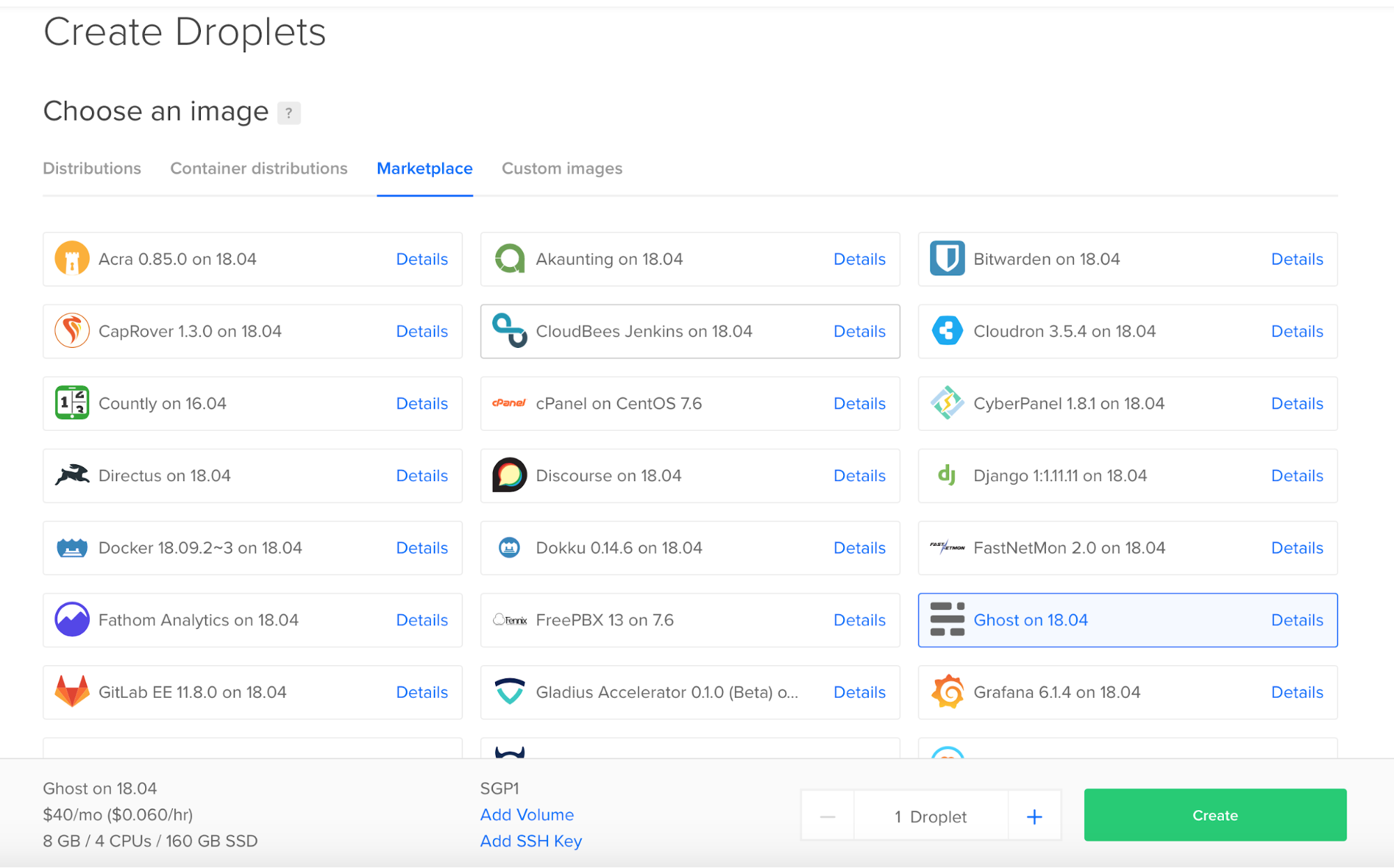 A guide for Ghost’s 1-click installation through DigitalOcean