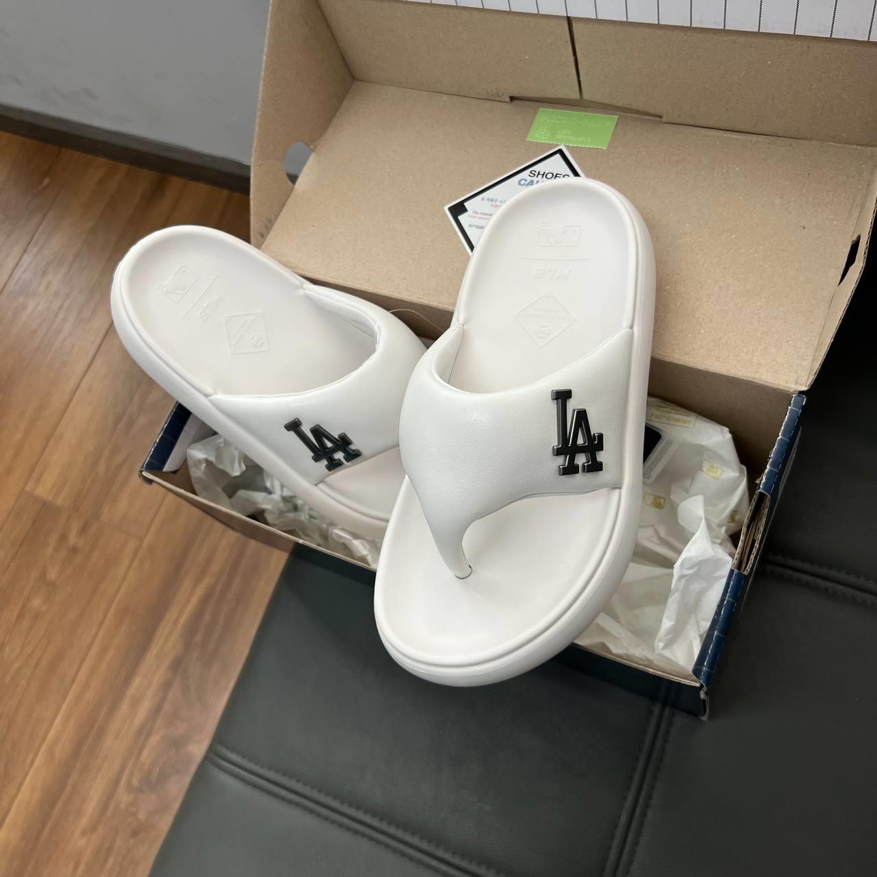 Minhshop.vn - Dép MLB Base Flip-flop Los Angeles Dodgers ''Ivory ...