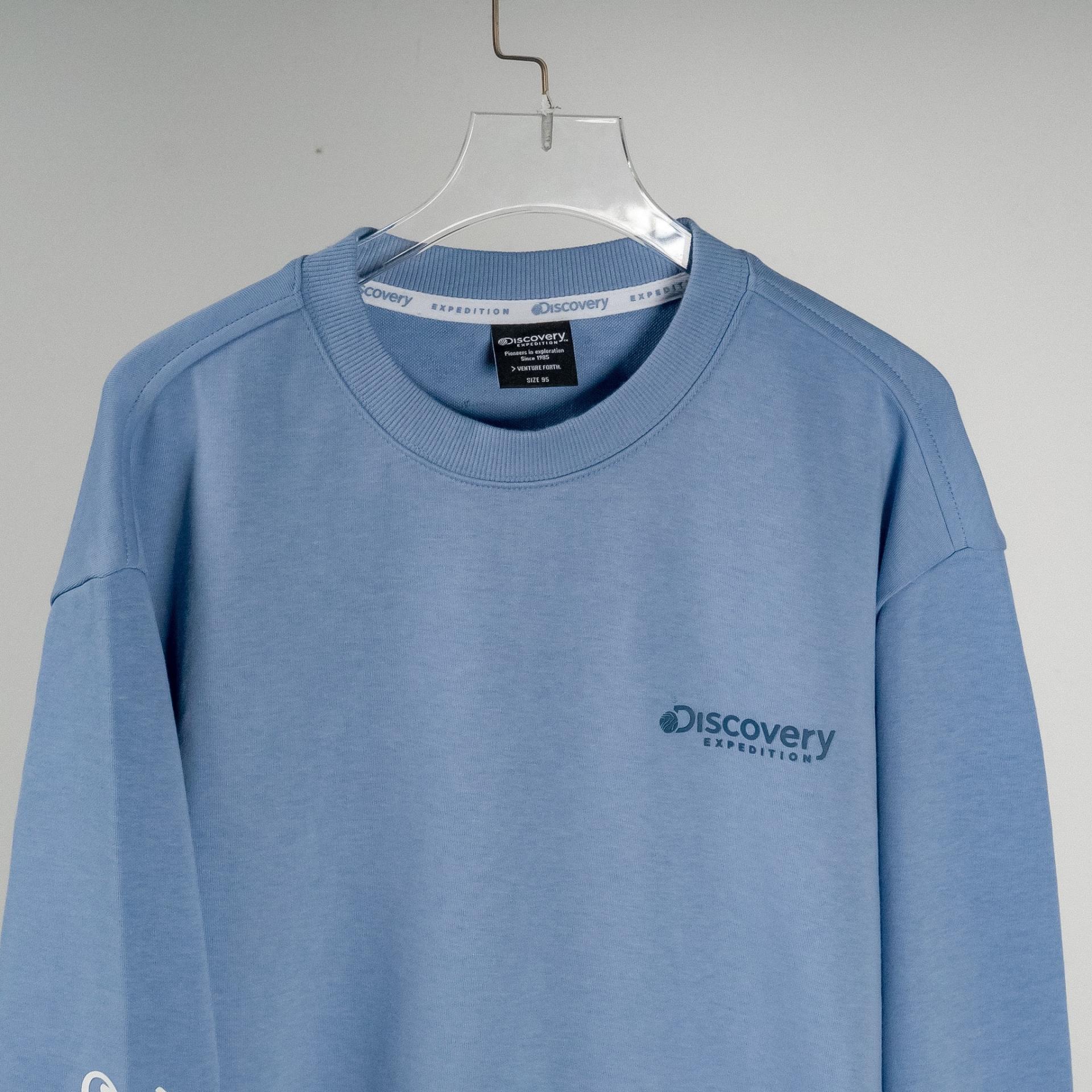 Minhshop.vn - Áo Sweater Discovery Navy/white Logo