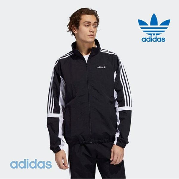 Minhshop.vn - Áo khoác Adidas originals GLOBE TT Stand-up Collar Black ...