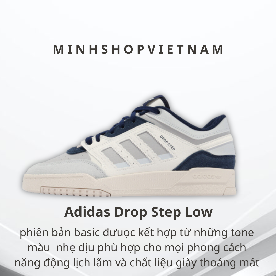 Minhshop.vn - Giày Adidas Drop Step Low Off White Halo Blue [HQ7119]