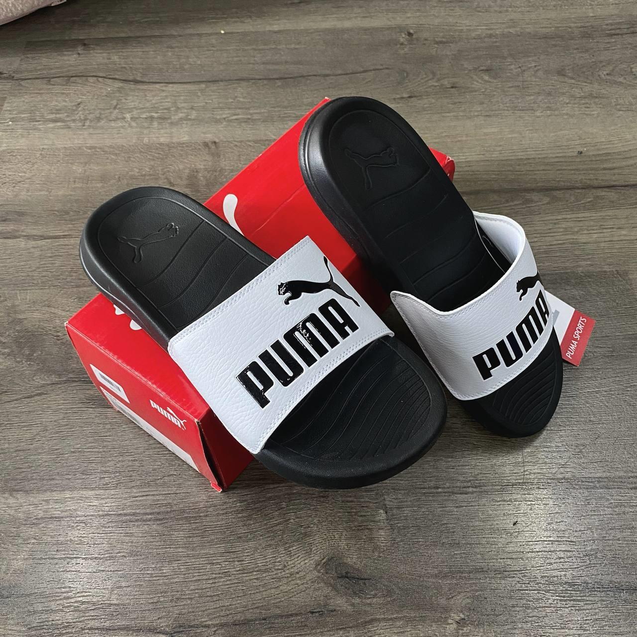 Minhshop.vn - Dép Puma Pop Cat Black/White LOGO [372279 09]