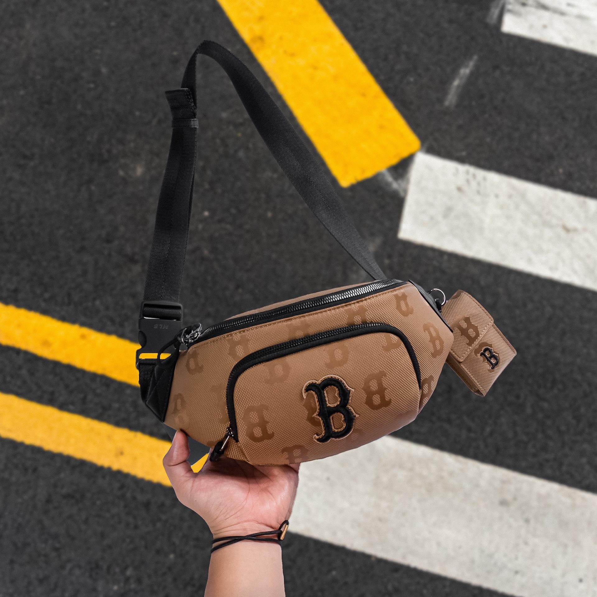 Minhshop.vn - TÚI MLB MONOGRAM NYLON JACQUARD HIPS BOSTON RED SOX ...