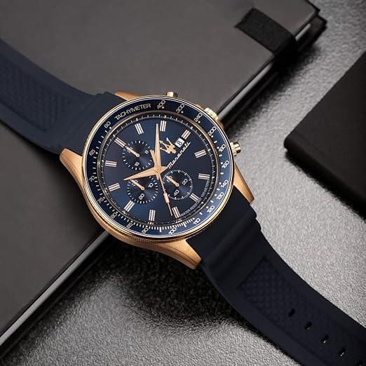 Minhshop.vn - Đồng Hồ Maserati Sfida Chronograph ''Blue Sunray Dial ...