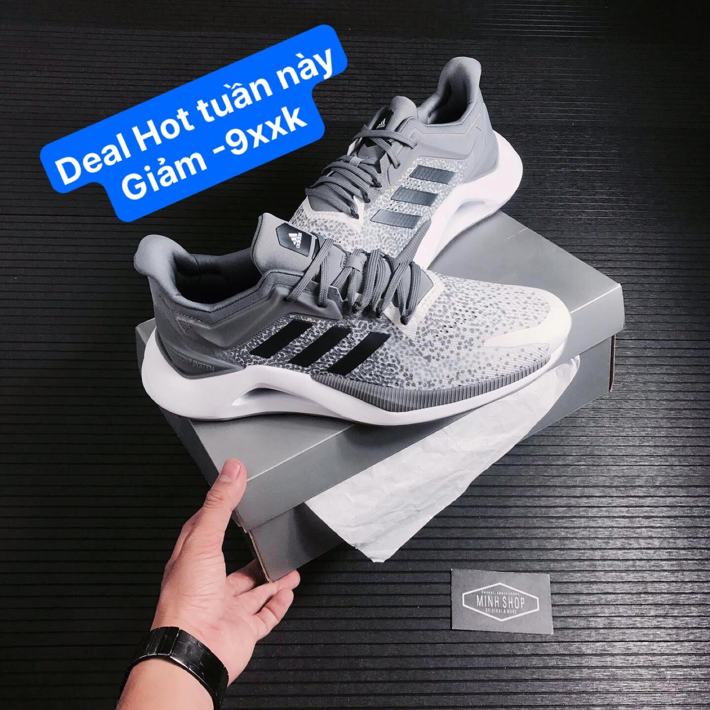 Minhshop.vn - -9XX Giày Adidas ALPHATORSION 2.0 Grey White [GZ8742]