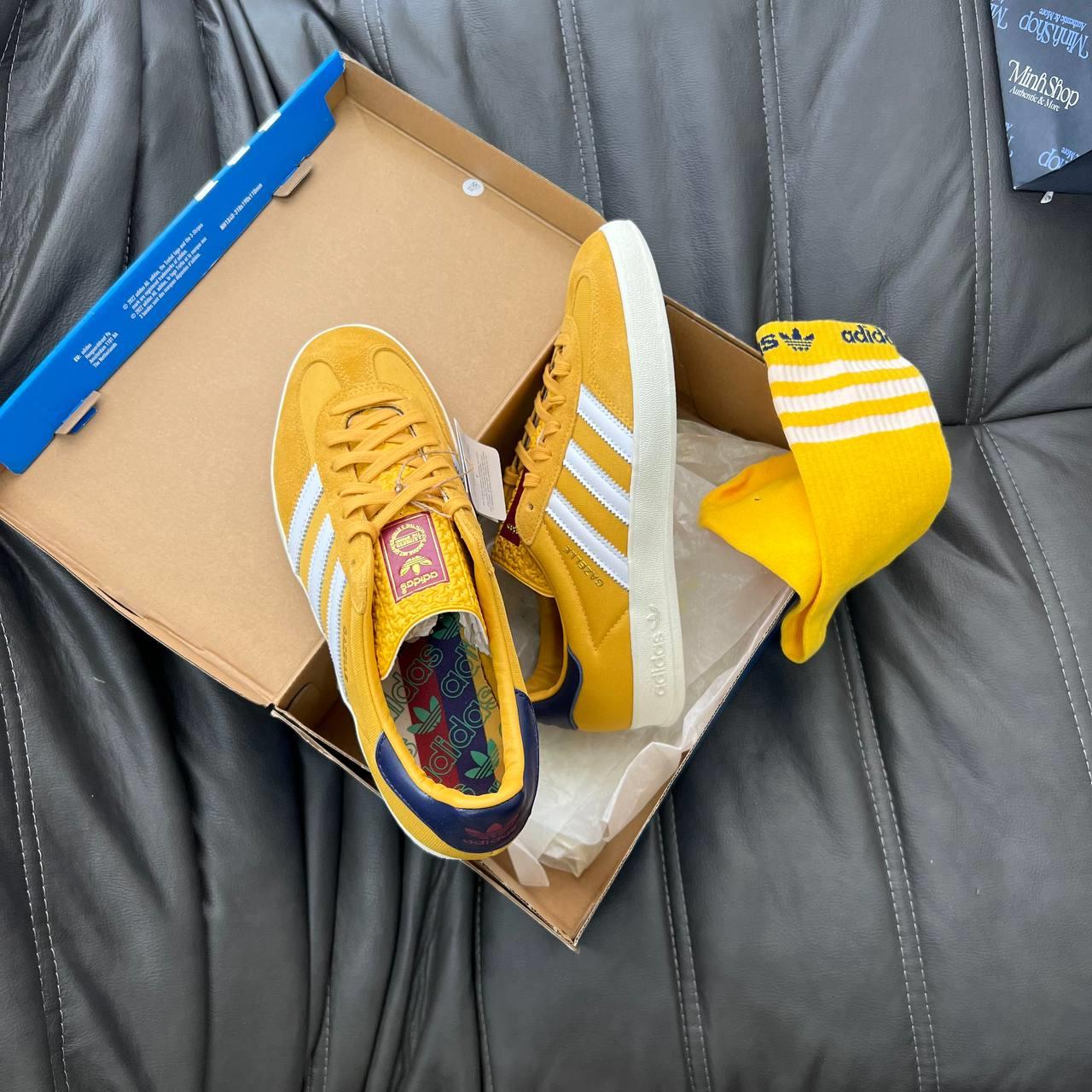 Minhshop.vn - Giày Adidas Originals Gazelle 'Yellow White Black' [IE0540]