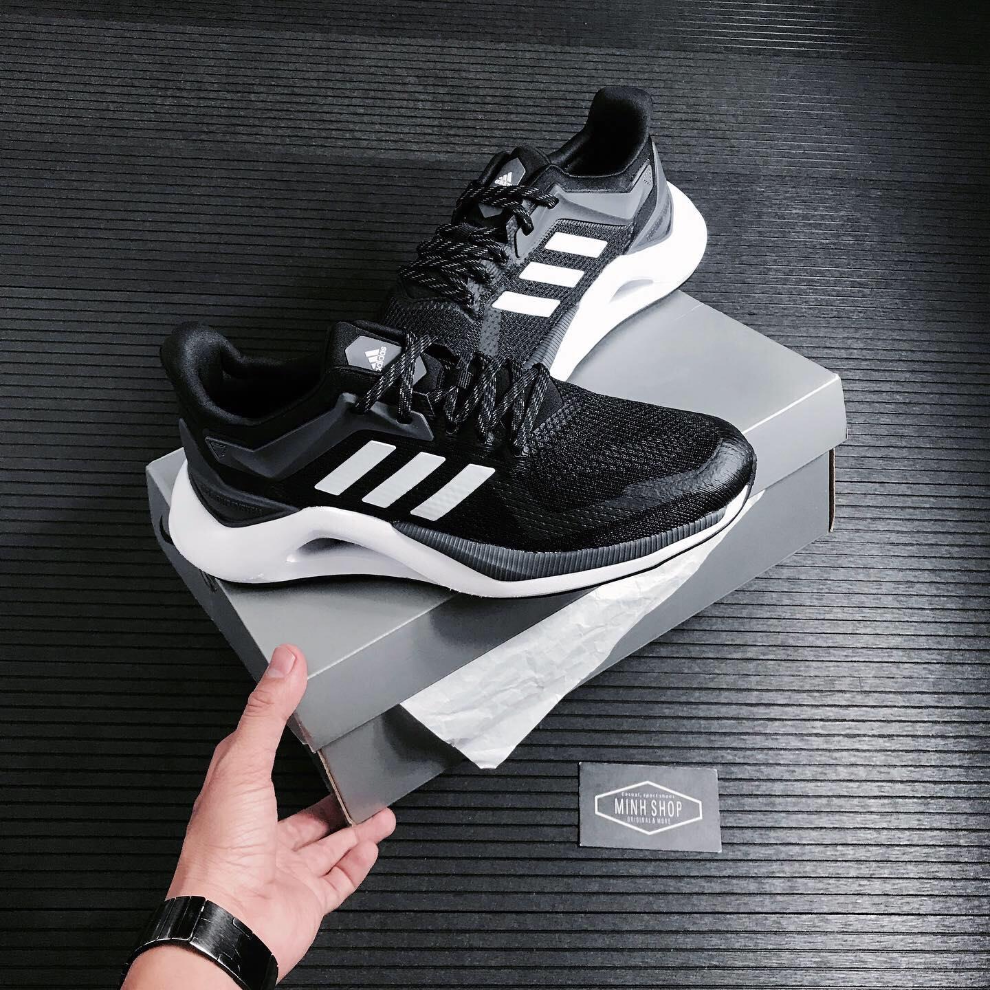 Minhshop.vn - Giày Adidas ALPHATORSION 2.0 Black White [GZ8738]