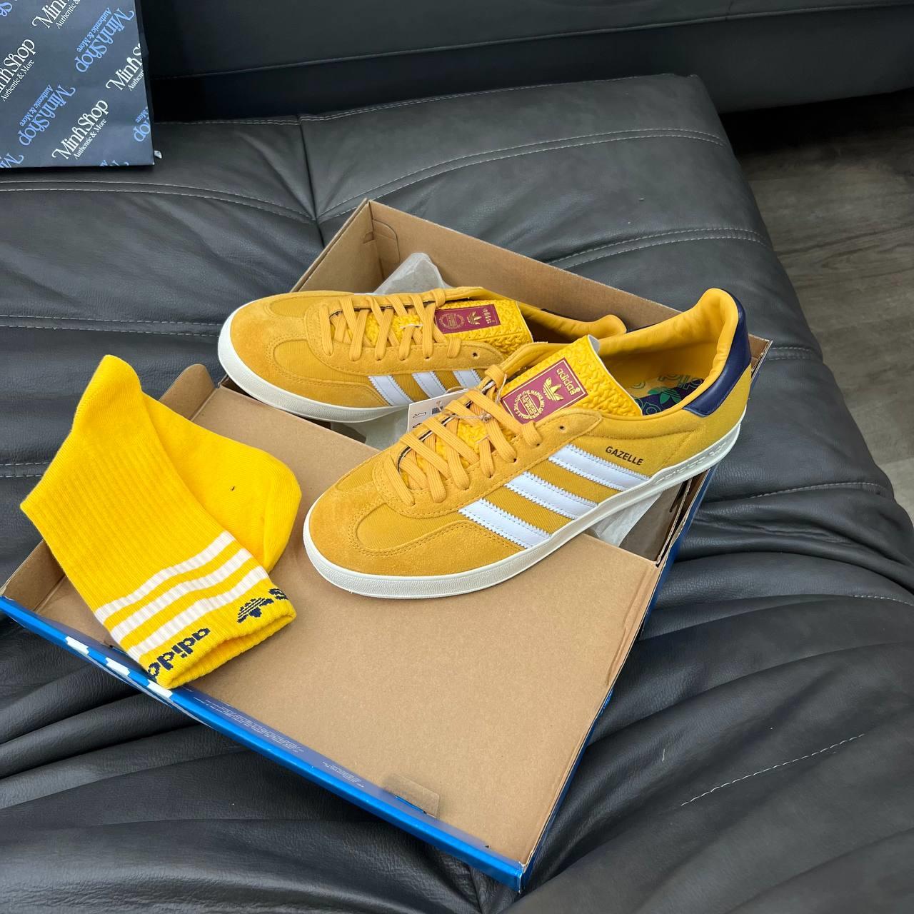 Minhshop.vn - Giày Adidas Originals Gazelle 'Yellow White Black' [IE0540]