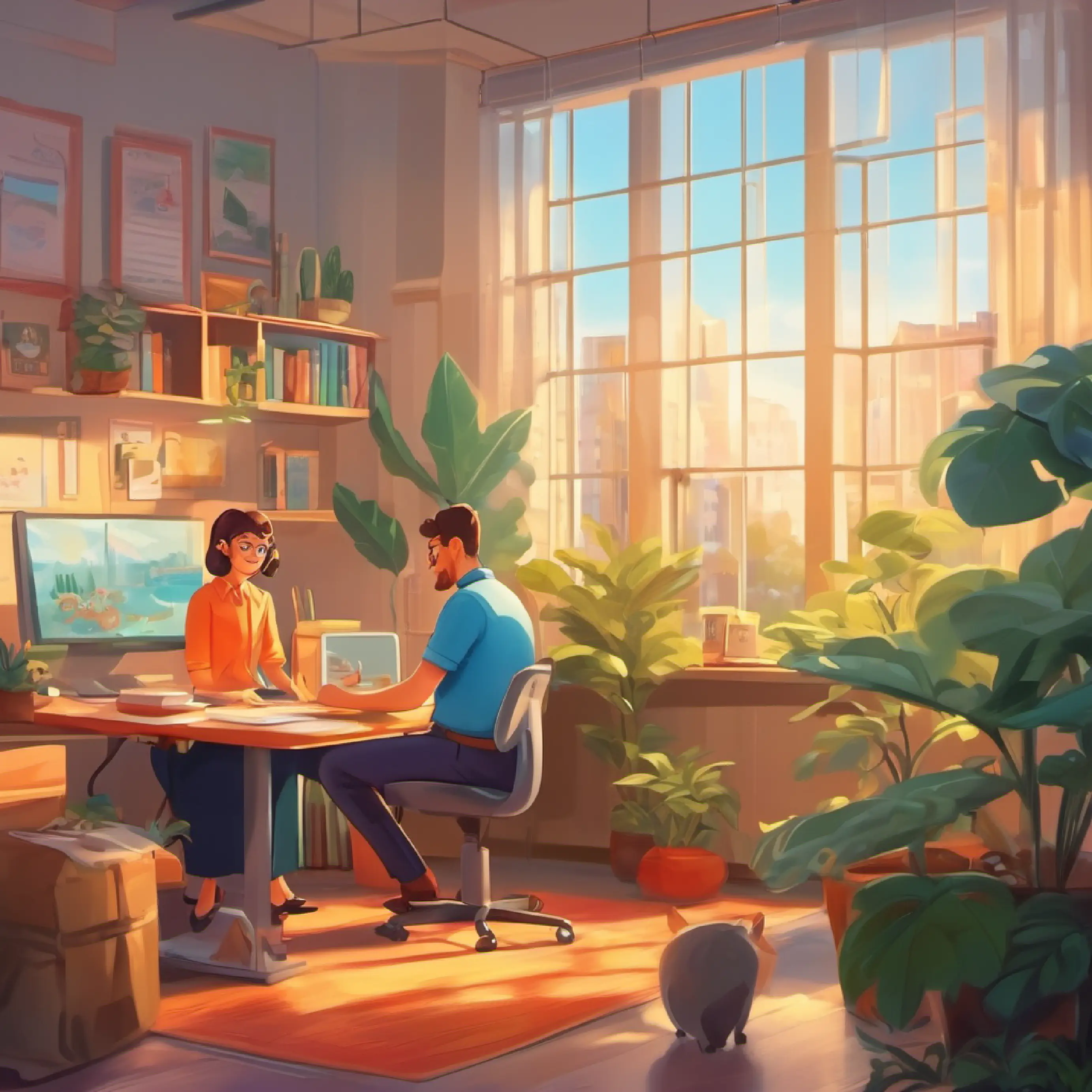 Five Friends in the Office Jungle