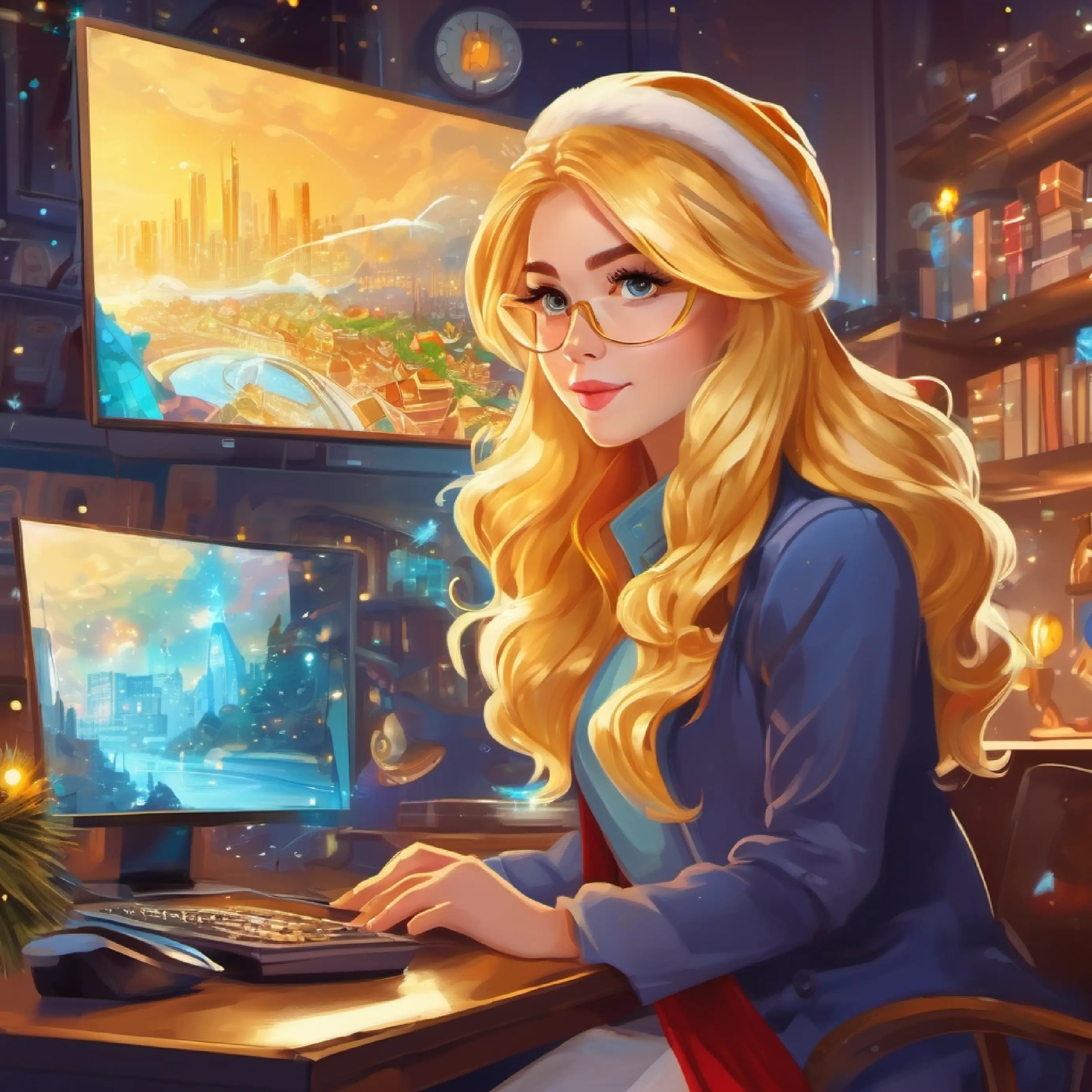 Techie Rapunzel in the City