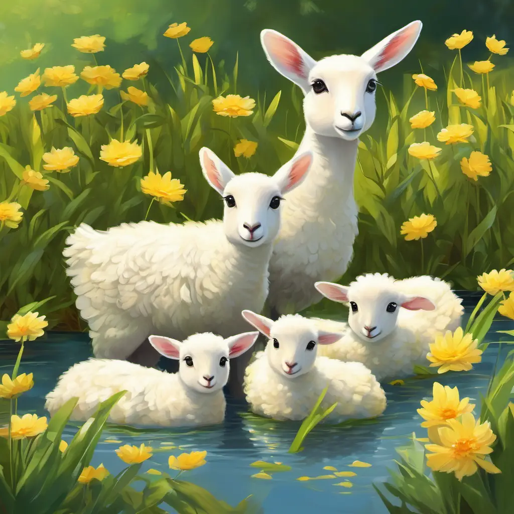 Bedtime Story | The Three Little Lambs on the Farm