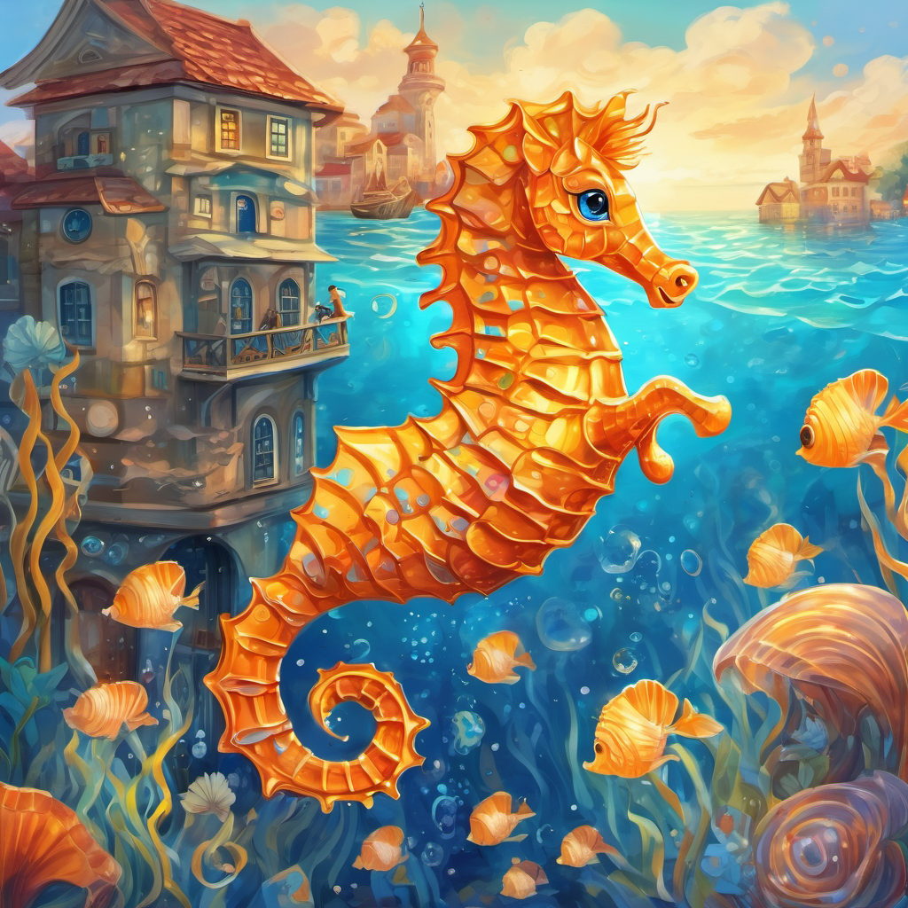 Meet Sammy, the curious seahorse who lives under the sea