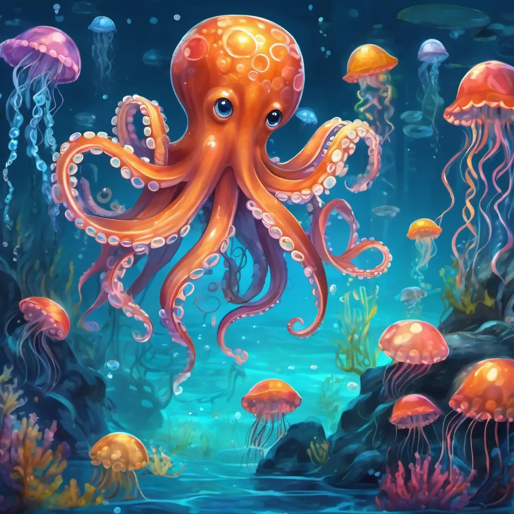 Octopus Explores the Ocean