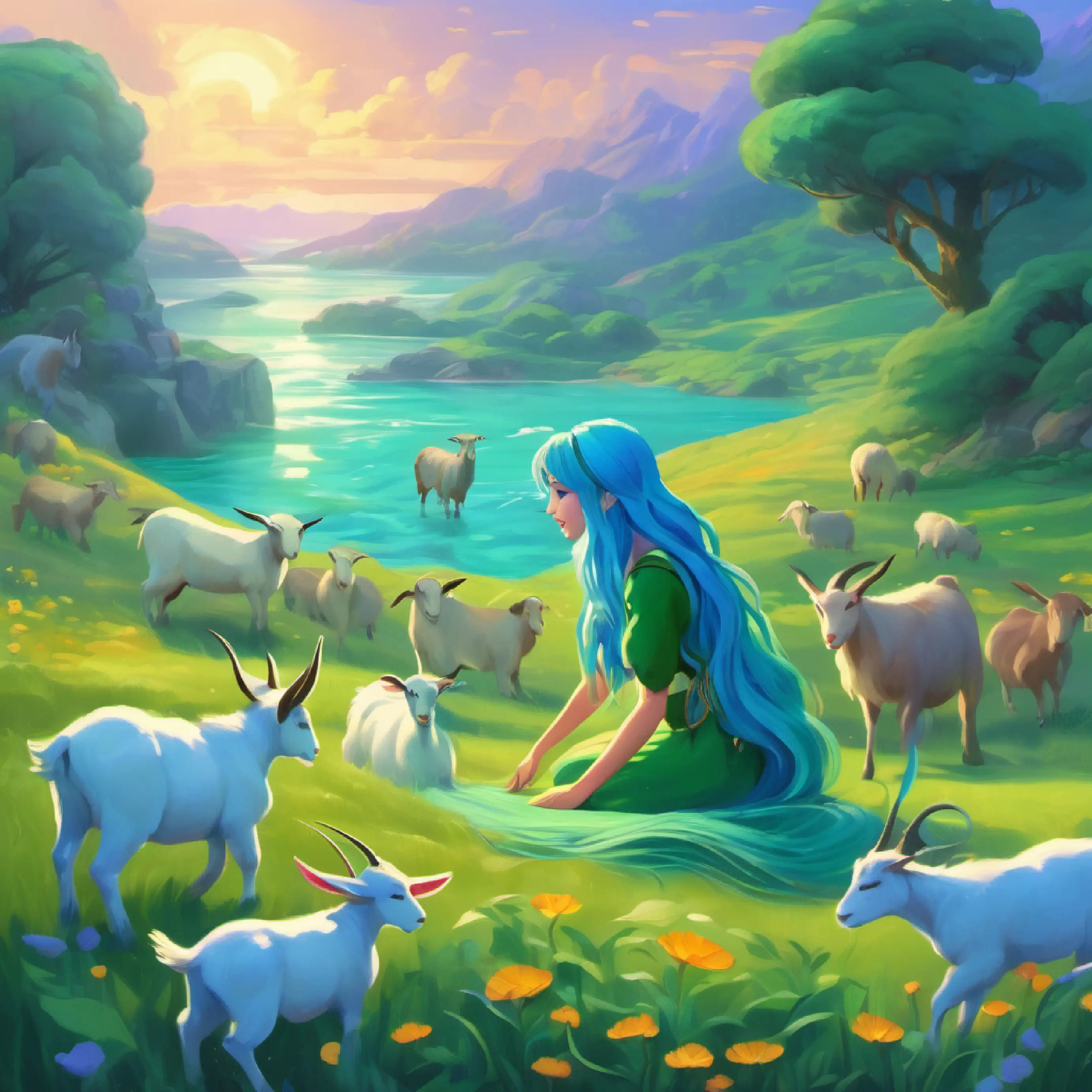 Bedtime Story | The Seven Little Goats and The Wounded Mermaid