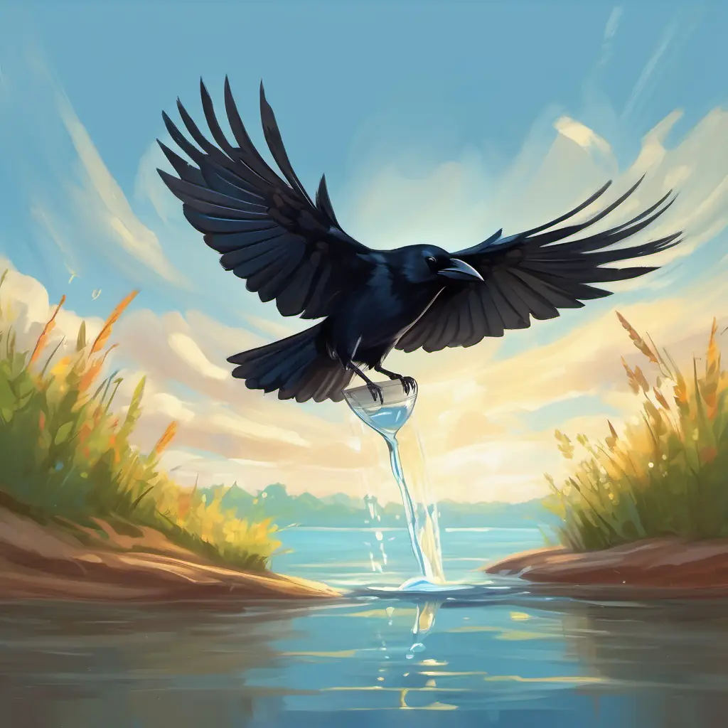 Bedtime Story | The Clever Crow and the Thirsty Journey