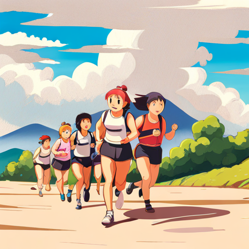 The Anime Girl Love Run Sport