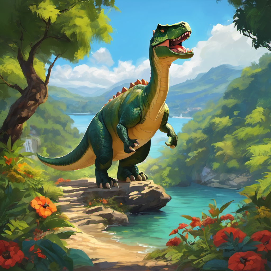A Great Adventure in the Dinosaur Forest